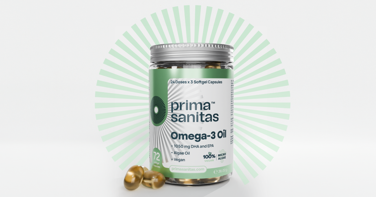 Omega-3 70% DHA and EPA Algae Oil | Prima Sanitas